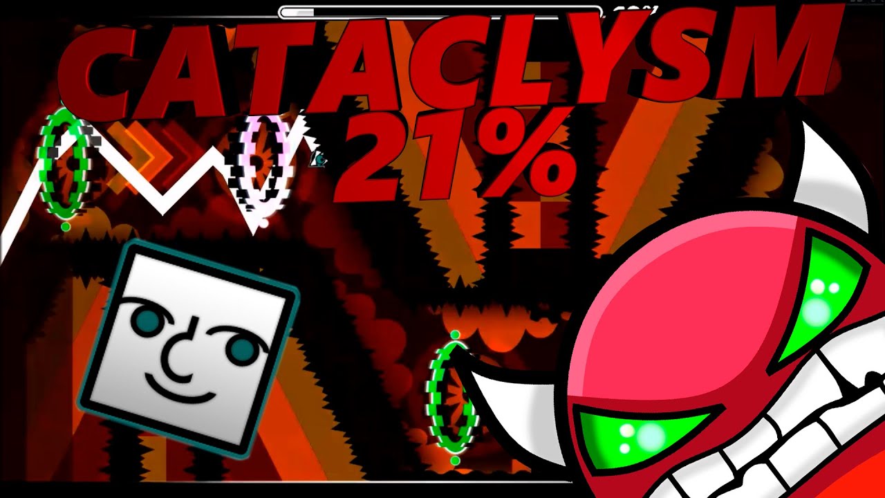 LENNY ON CATACLYSM (EXTREME DEMON) (21%) | Geometry Dash 2.0 - YouTube