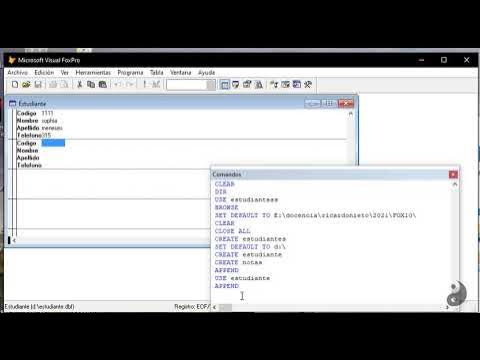 Relacion de Tablas en Visual Fox Pro - YouTube