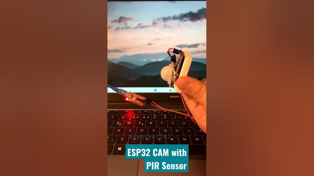 ESP32 CAM WITH PIR SENSOR SECURITY CAMERA #shorts #esp32project # ...