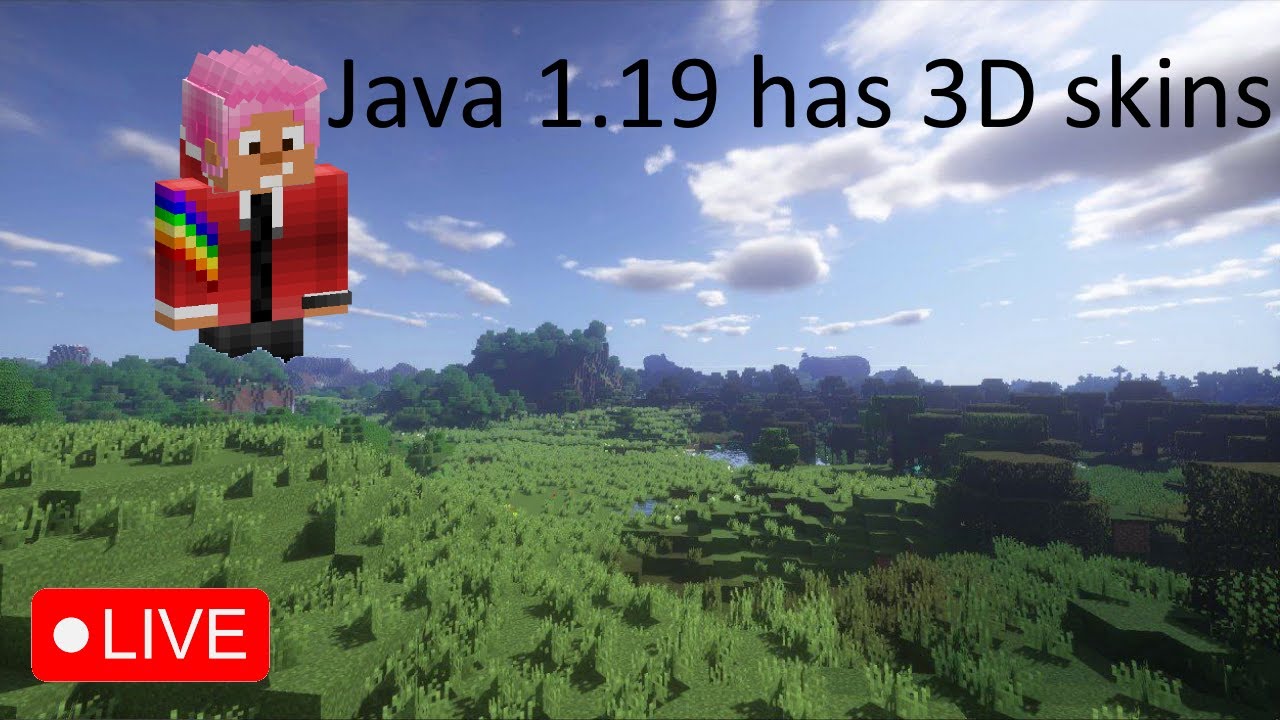 Minecraft JAVA edition 3D skins 1.19 survival - YouTube