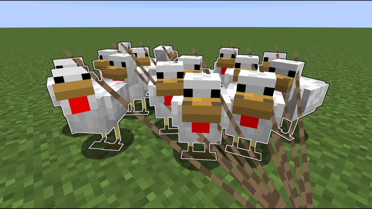 how to make a Chicken glider in Minecraft - YouTube