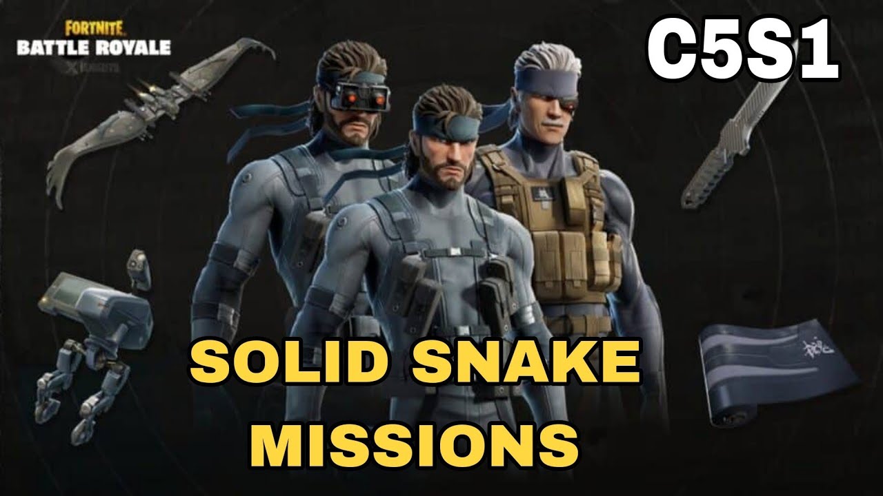 #FORTNITE - CHAPTER 5 SEASON 1 - SOLID SNAKE MISSIONS - YouTube