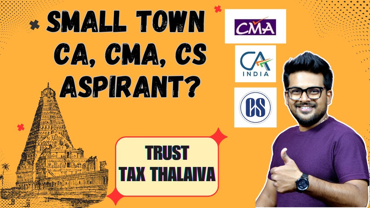Small Town CA, CMA, CS Aspirants | Must Watch | Clear Tax Paper # ...