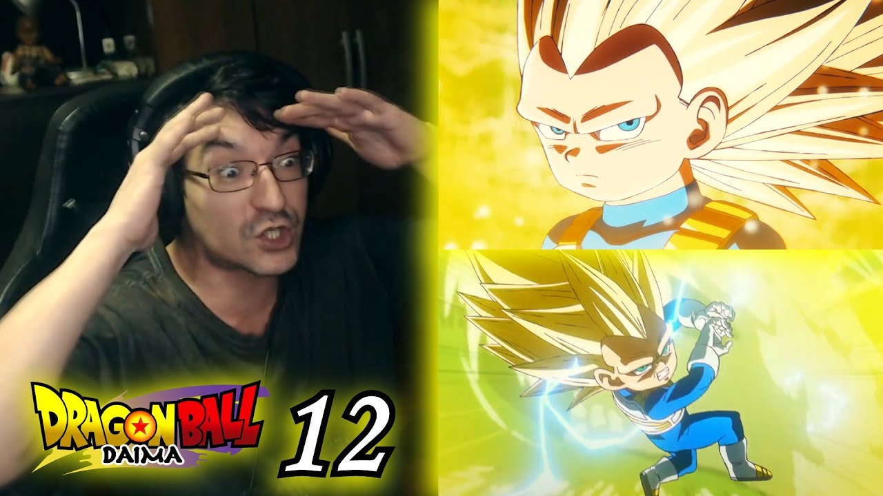 REACCIÓN DRAGON BALL DAIMA 12: VEGETA FINALMENTE CONSIGUE EL SSJ FASE 3 ...