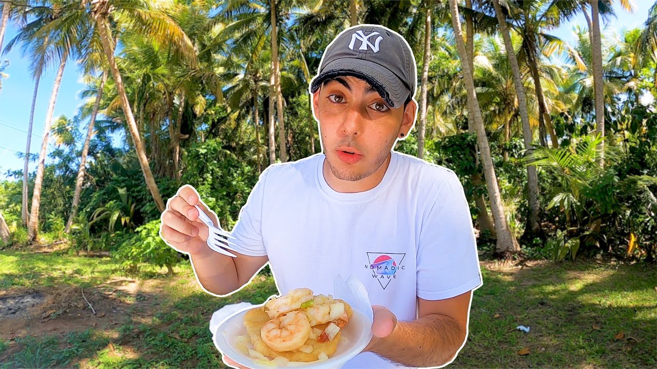 Shrimp Arepa in Piñones + Getting to Know Puerto Rico Locals 🇵🇷 - YouTube