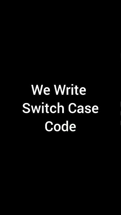 switch case || java script || replit || #5 - YouTube