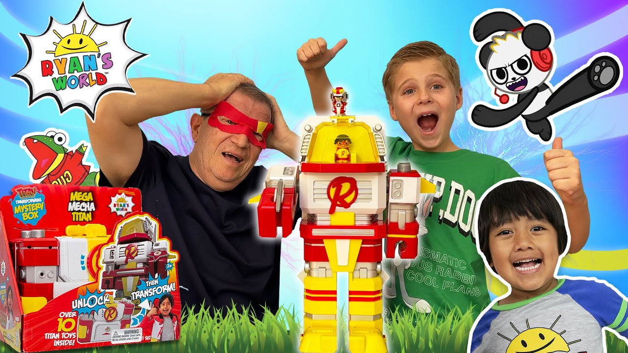 The Ryan's World Transformers Mystery Box Toys Review! - YouTube
