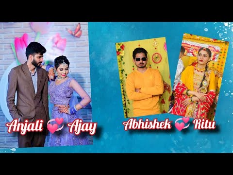 ️Live ️ Anjali Weds Ajay ii Abhishek Weds Ritu📸Live By Aman Digital Studio Bodhani Mob ...