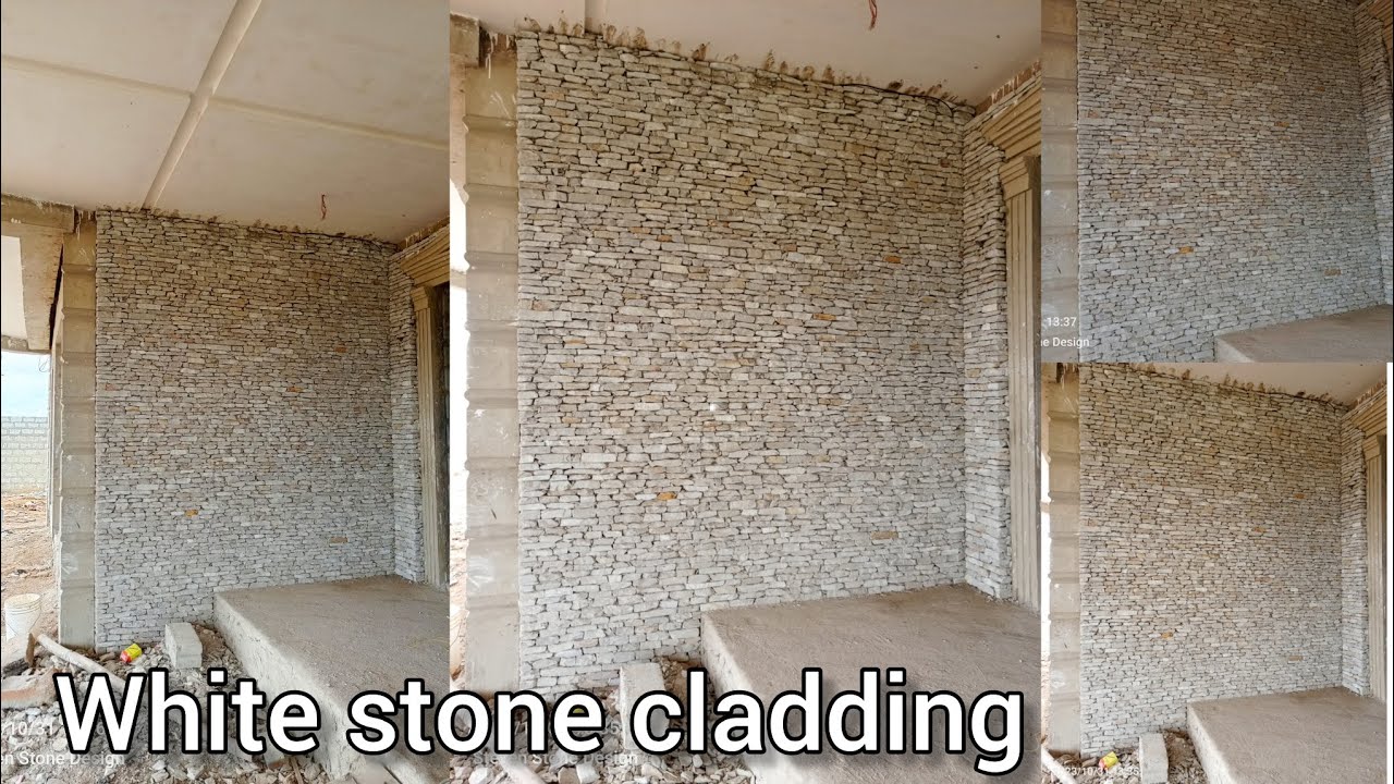 White stone cladding for house decoration in Ghana ( not yet wash ...