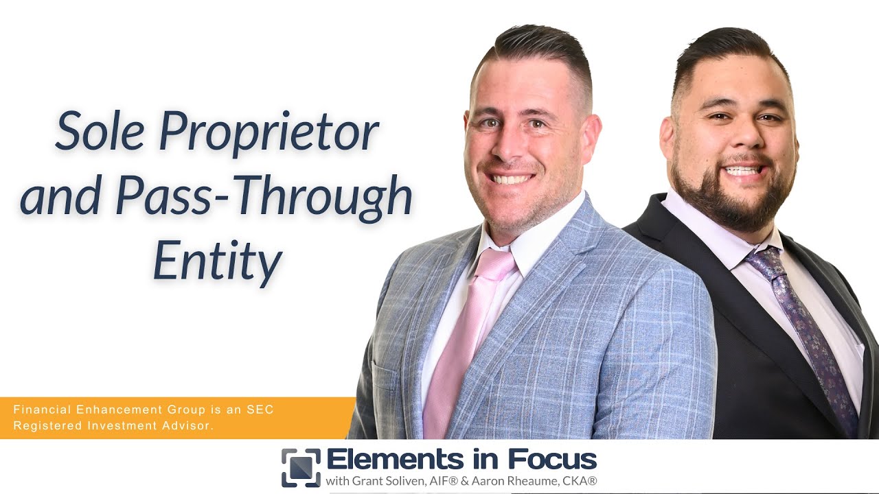 Sole Proprietor and Pass-Through Entity Tips You Should Know! - YouTube