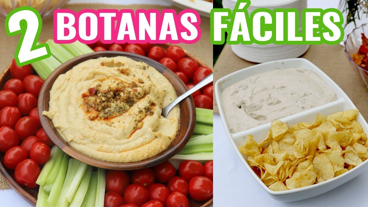 2 Botanas FÁCILES y deliciosas para eventos - YouTube
