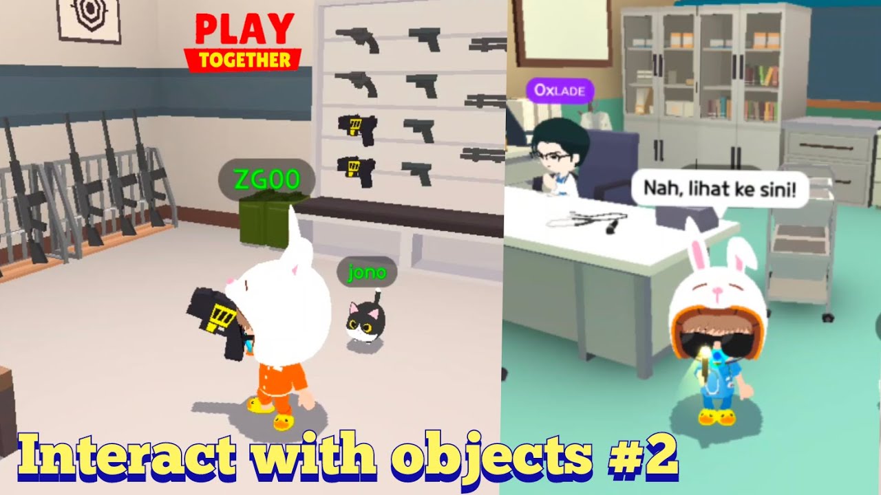 INTERAKSI DENGAN OBJEK DI KANTOR POLISI DAN RUMAH SAKIT!! | PLAY ...