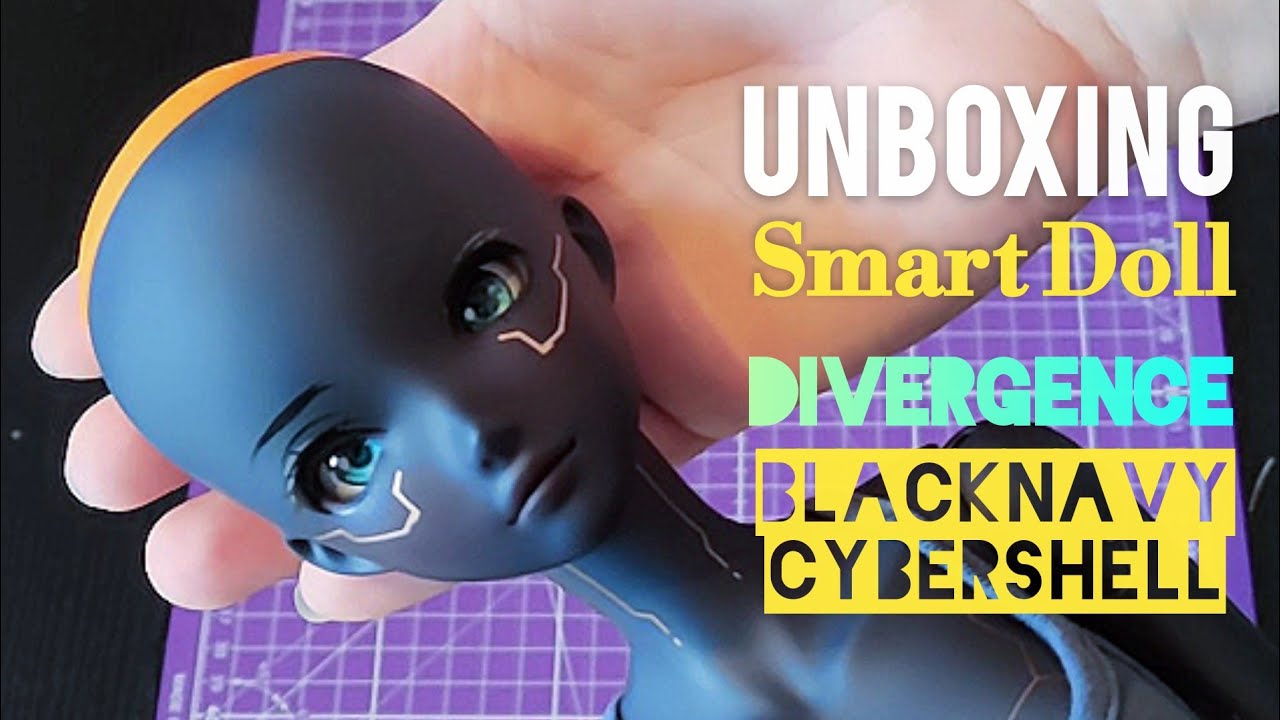 Unboxing Divergence Black Navy Cybershell #smartdoll - YouTube