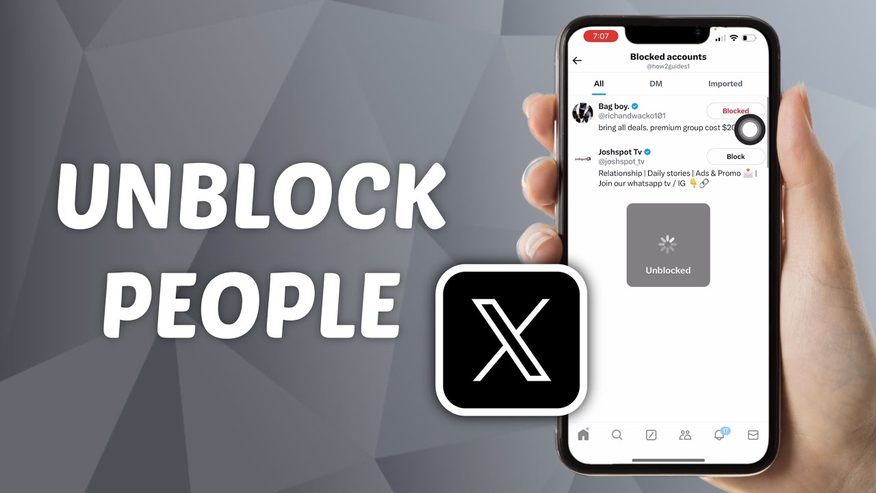 How to Unblock People on X (Twitter) - YouTube