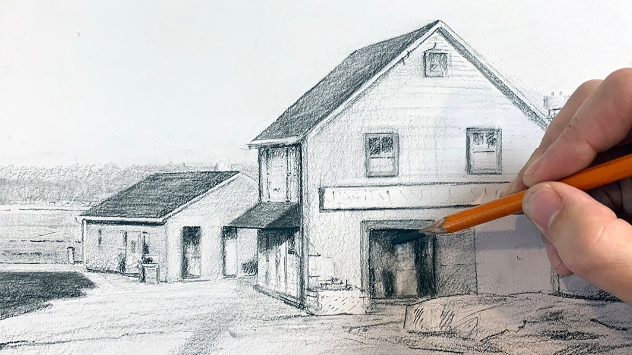 This is Wharf | Drawing a Maine Lobster Shack - YouTube