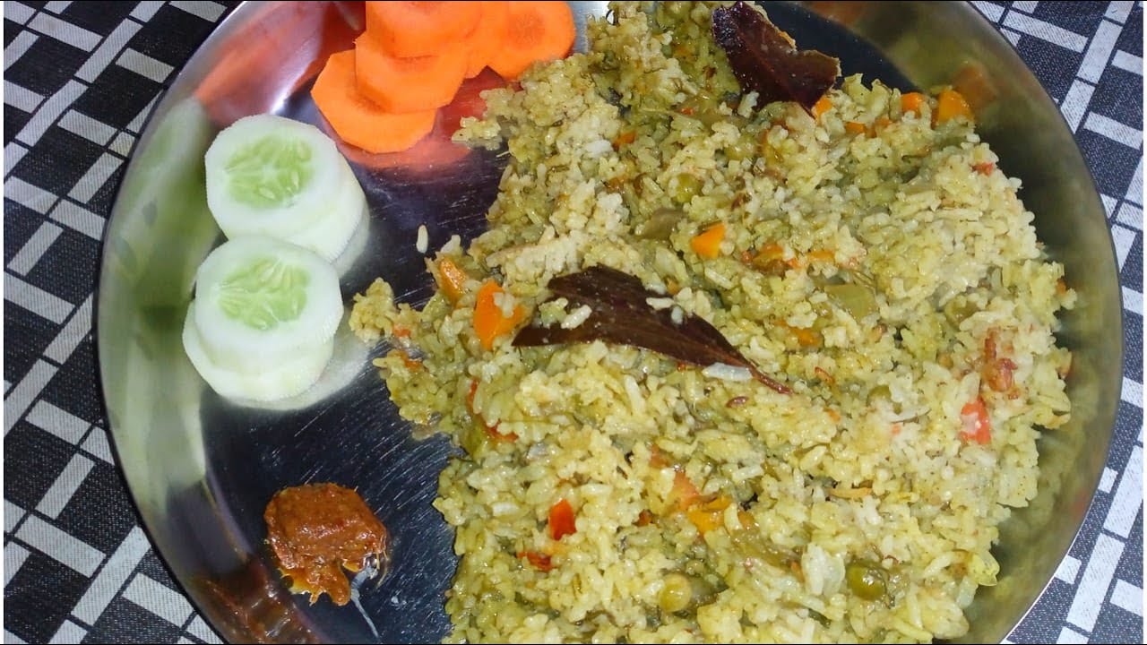 Simple vegetable palav/ ಸಿಂಪಲ್ ವೆಜಿಟೇಬಲ್ ಪಲಾವ್ ರೆಸಿಪಿ - YouTube