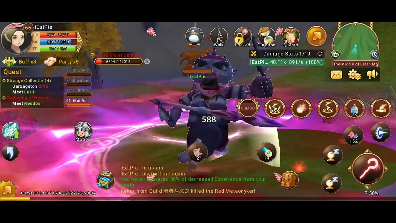FLYFF universe kill Violet Demian - YouTube