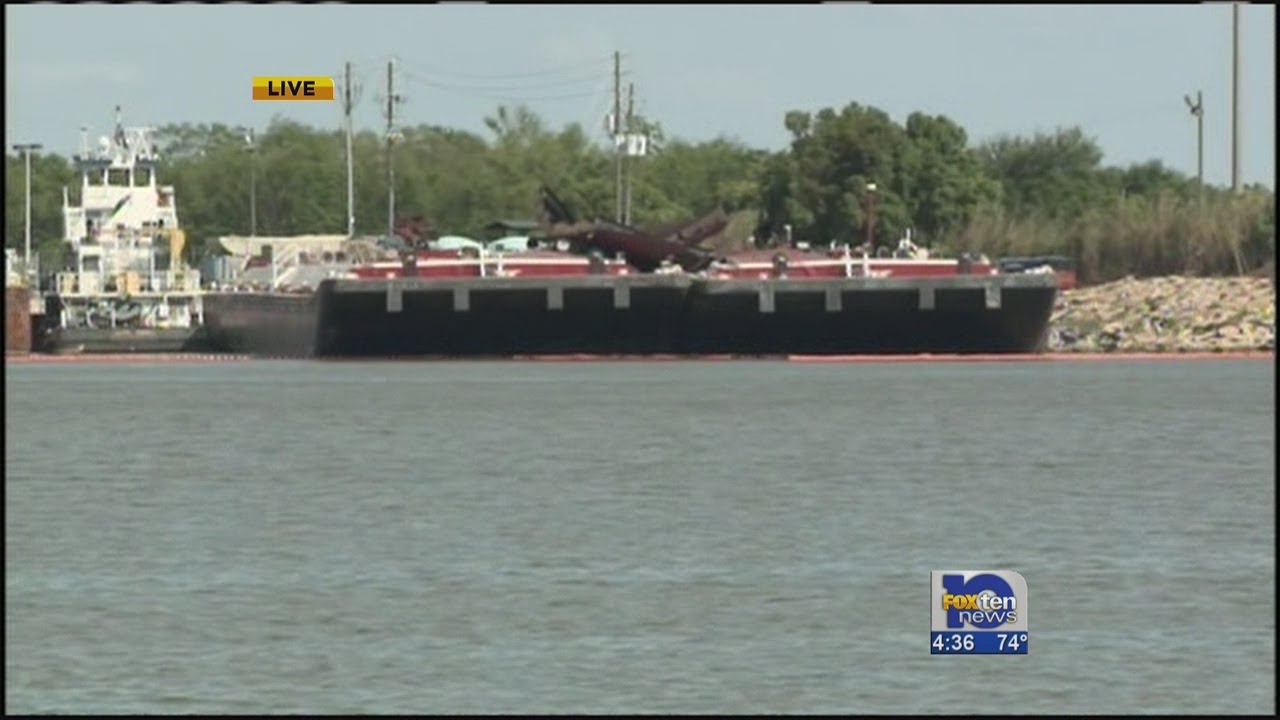 Barge explosion investigation continues - YouTube