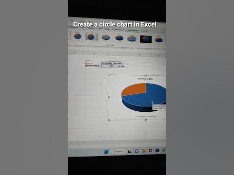 How to create a circle chart in Excel #laptop #excel #youtubeshorts # ...