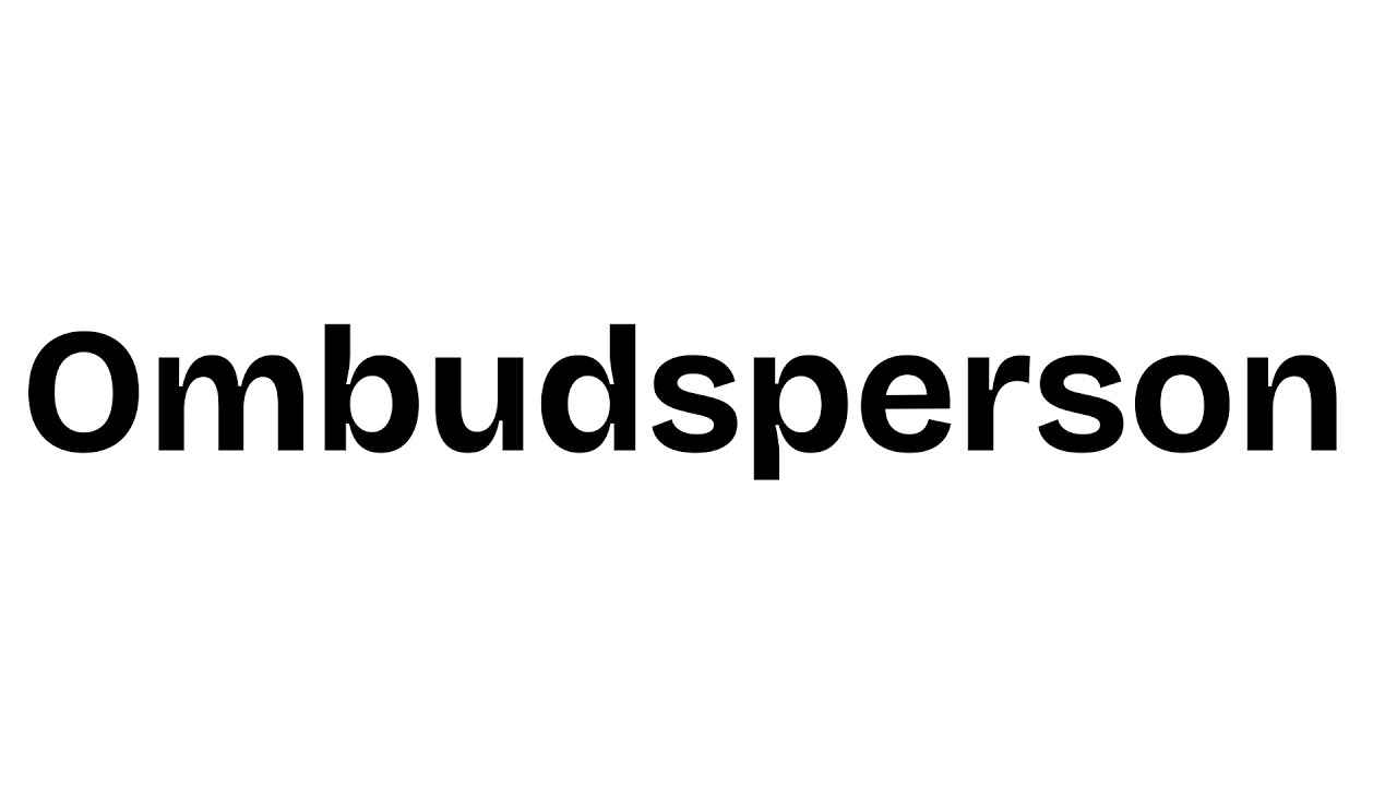 How to Pronounce Ombudsperson Correctly - YouTube