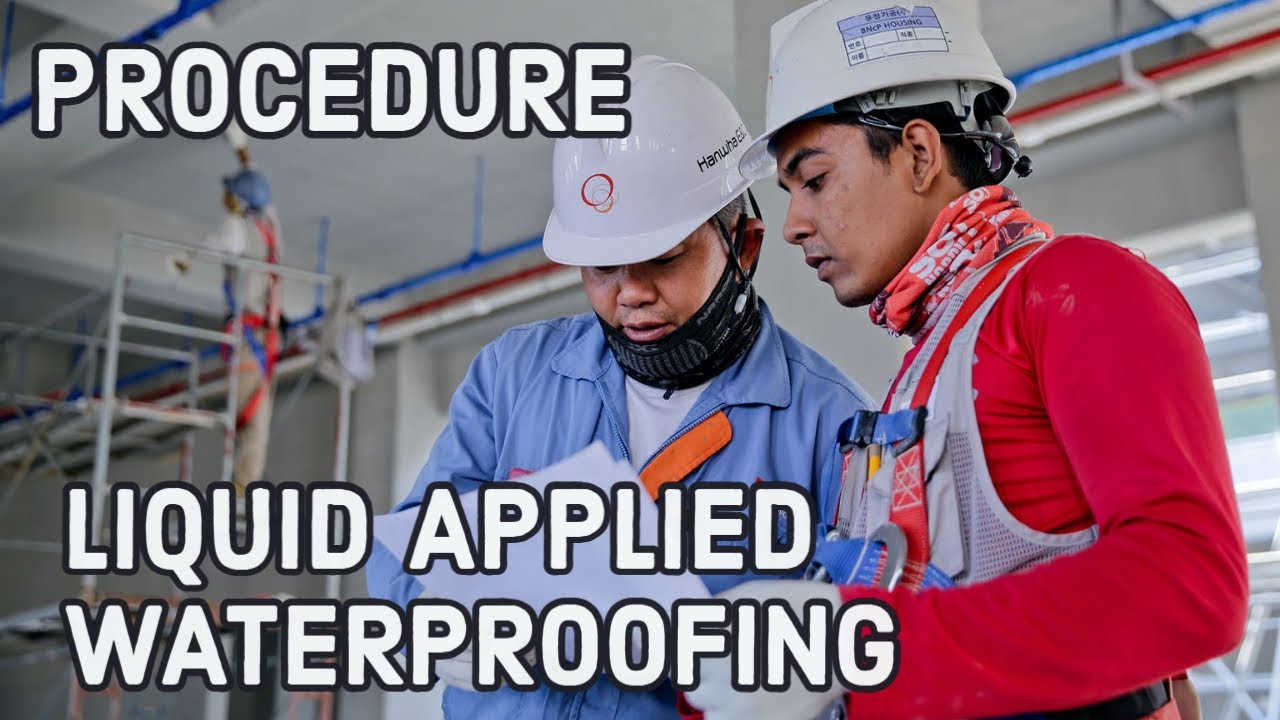 Method Statement for Liquid Applied Bituminous Waterproofing - YouTube