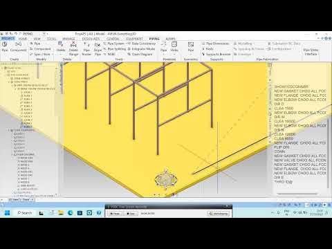 E3D PIPING TUTORIAL PART 6 - YouTube