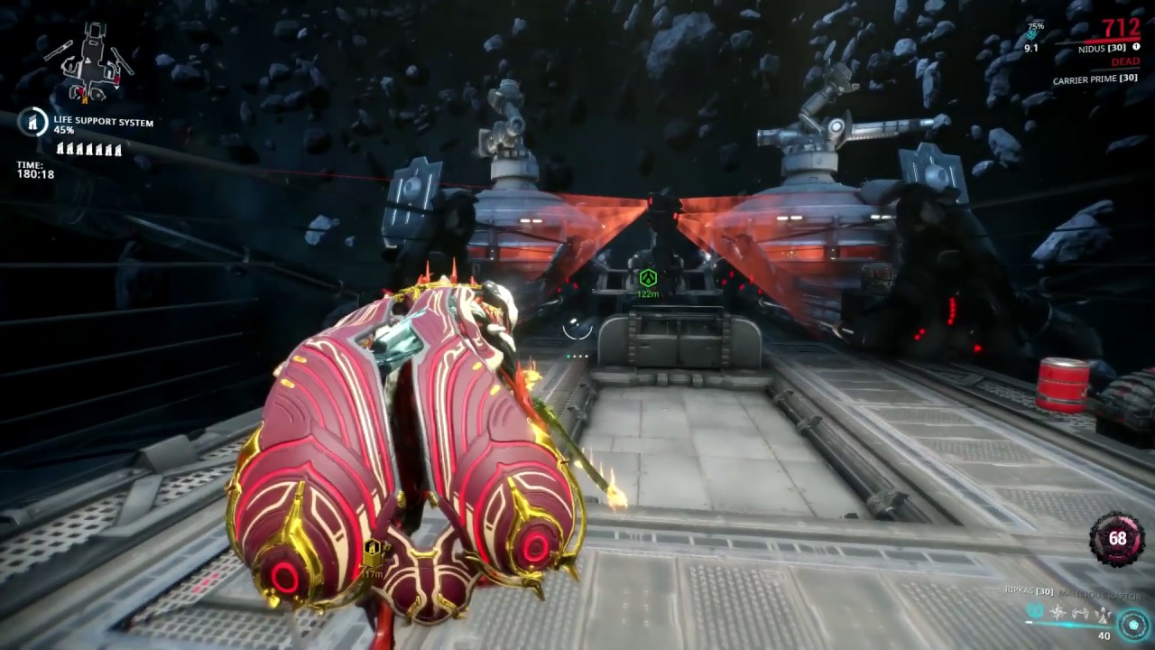 Warframe - Nidus/Ripkas vs 3hr Survival Kuva Fortress - Solo - YouTube