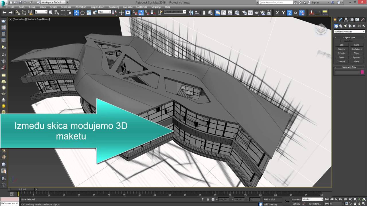 3ds Max Modeling architecture planes - YouTube