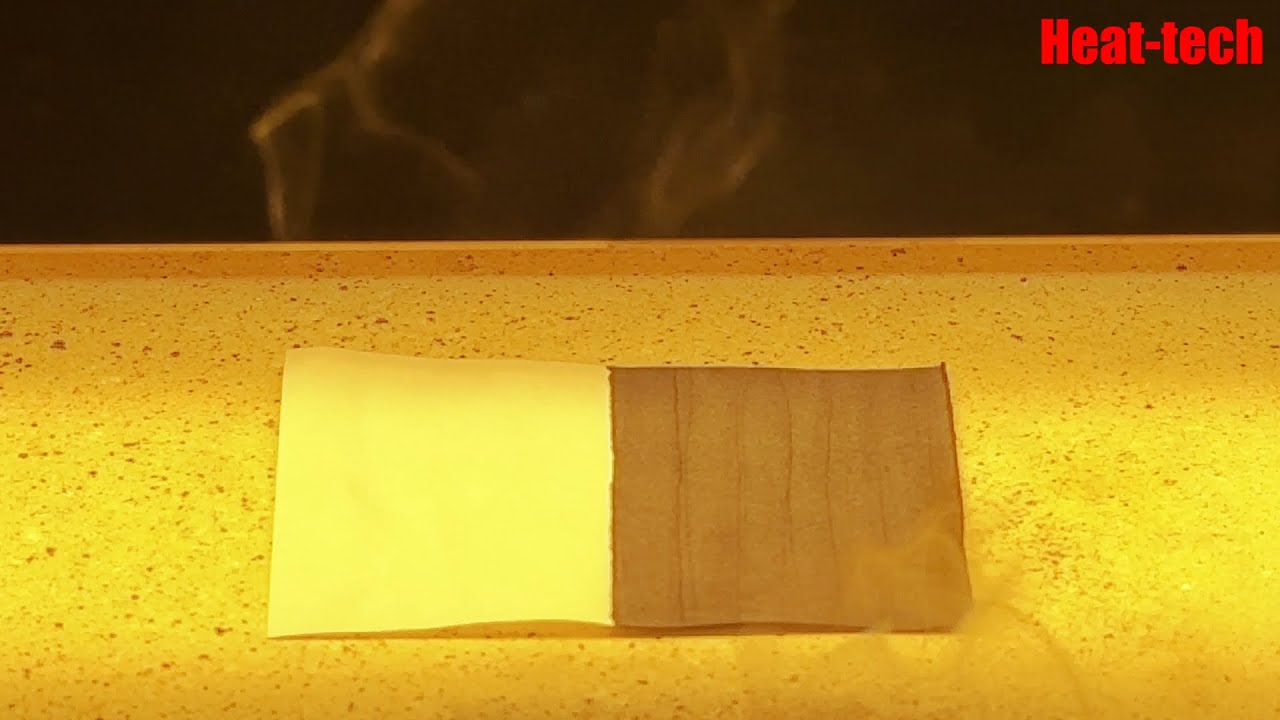 Proven by heating paper : Emissivity difference by color【Non-Touch ...