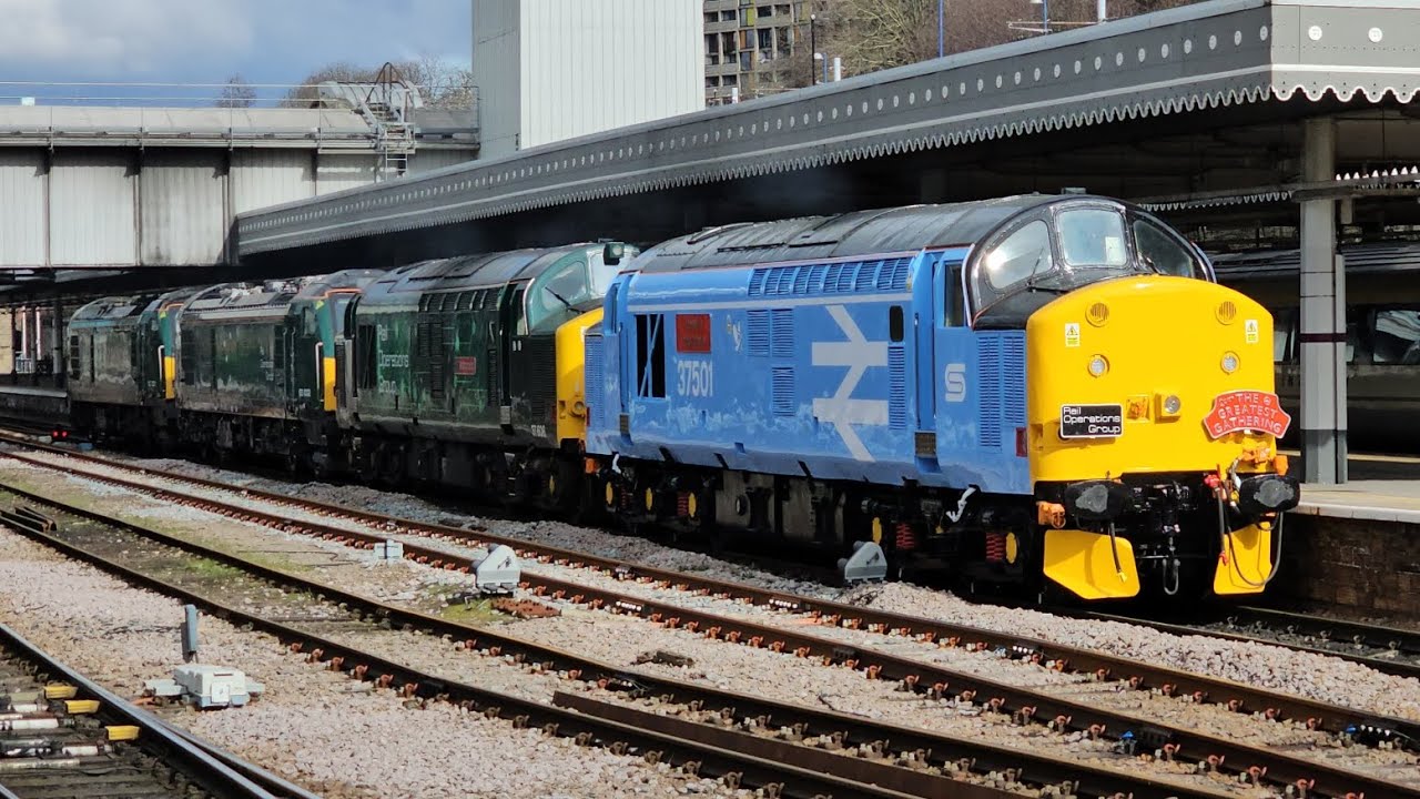 ROG 37501+37608+93002+93001 At Sheffield From Worksop Down Yard To ...