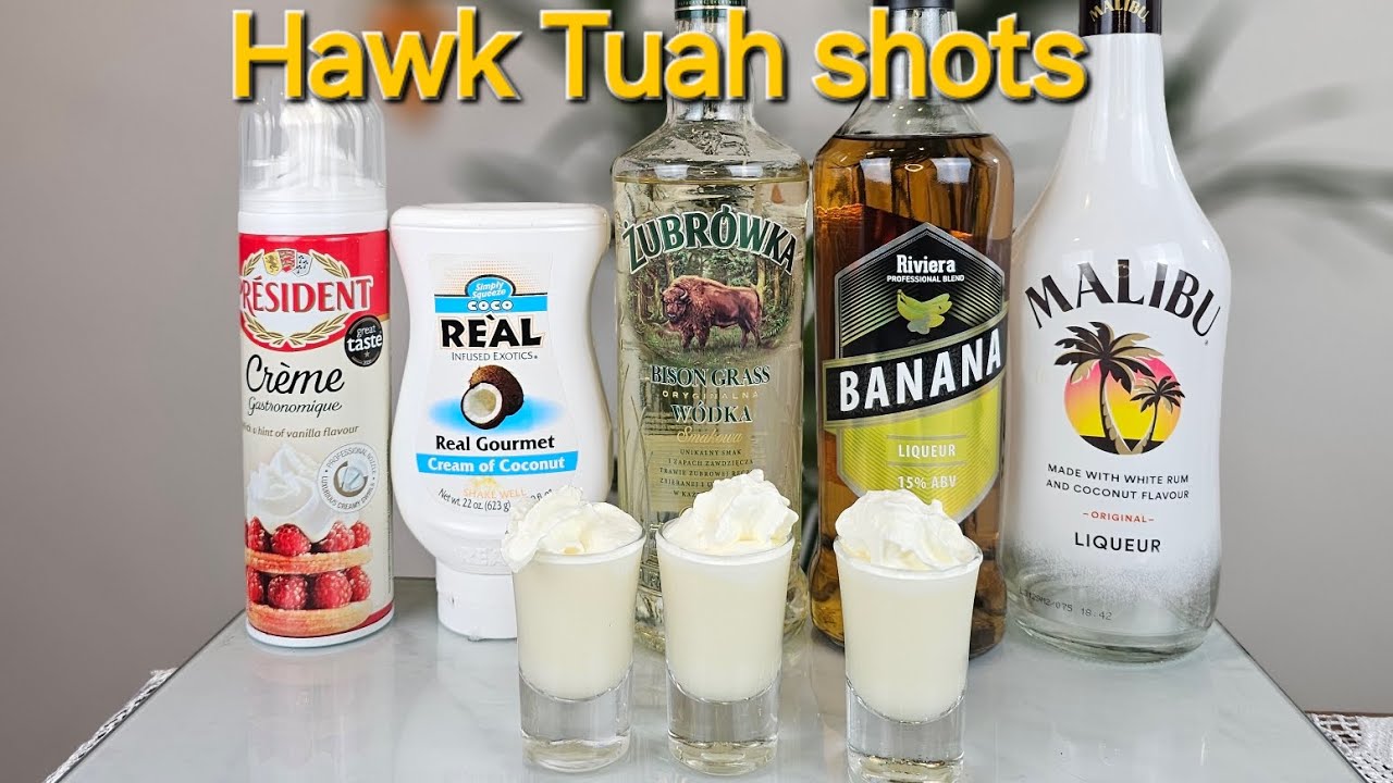 Hawk Tuah shots recipe #hawktauh #shots #recipe #cocktail #fyp #drink # ...