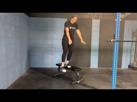 Single Leg Squat Eccentric - from Bench - YouTube