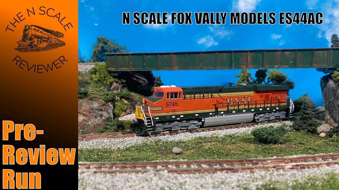 Pre-Review Run: N Scale Fox Valley Models ES44AC - YouTube