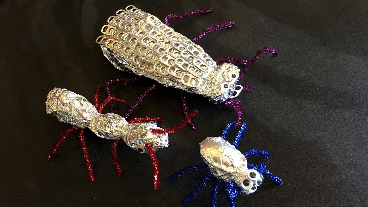 How to Make Foil Bugs | Bug Themed Learning Craft - YouTube