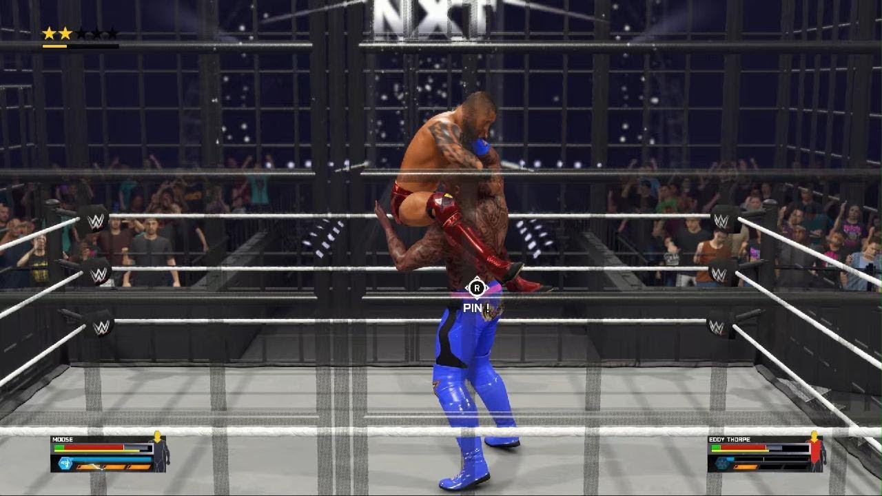 TNA Moose vs. NXT Eddy Thorpe - Steel Cage - WWE 2K25 - YouTube