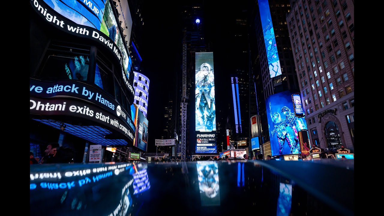 Punishing: Gray Raven | PGR's Times Square Commercial Vlog - YouTube