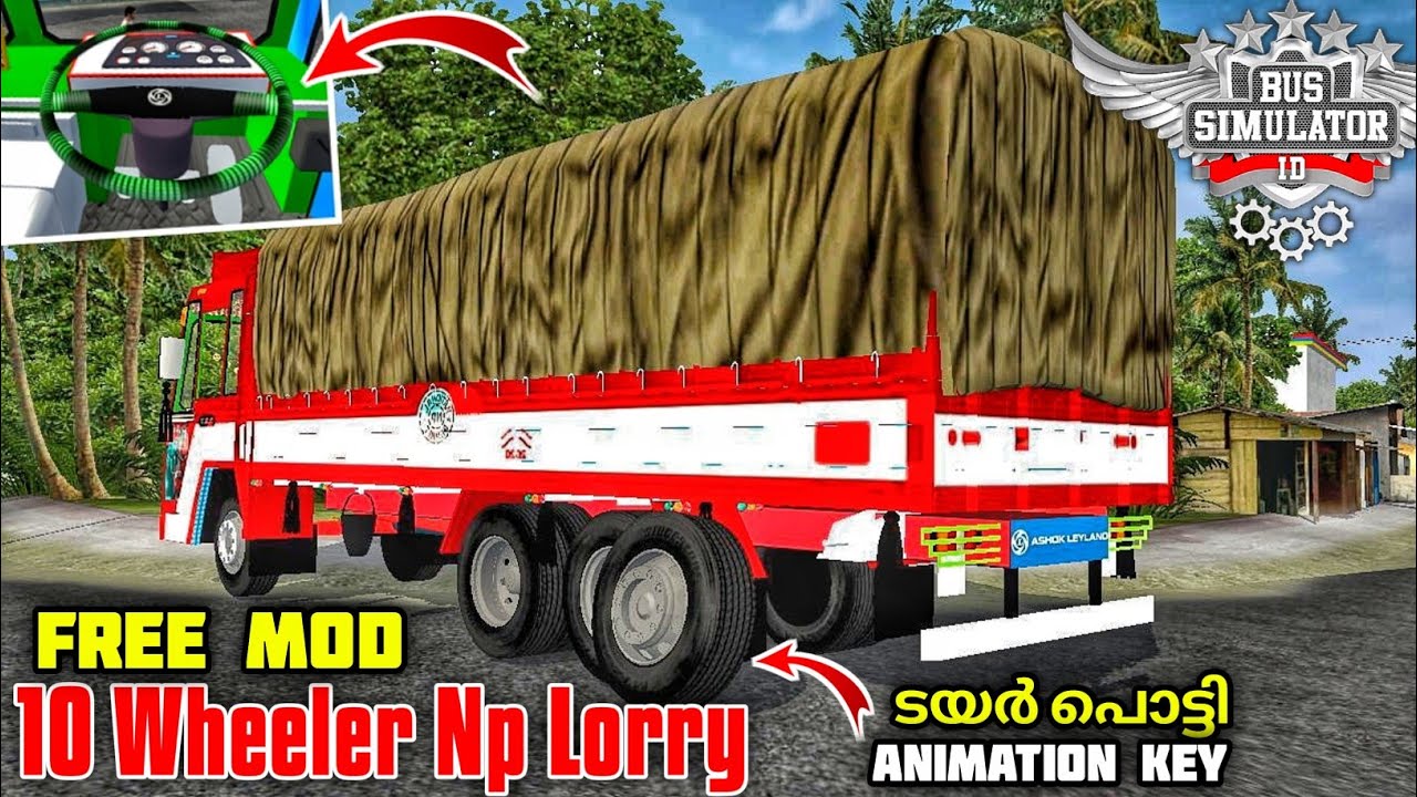 New 10 Wheeler Np Lorry Mod For Bussid || Free Mod || New Truck Mod For ...