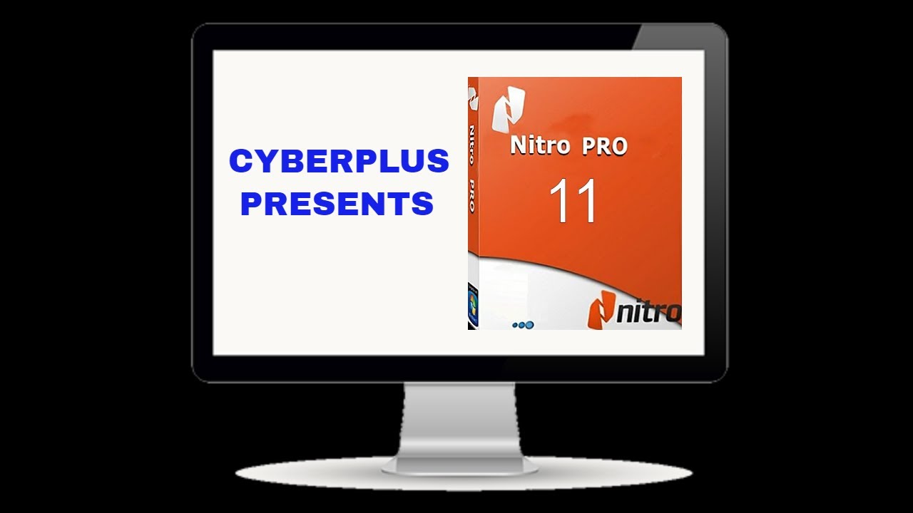 Install Nitro pro for FREE CYBERPLUS - YouTube