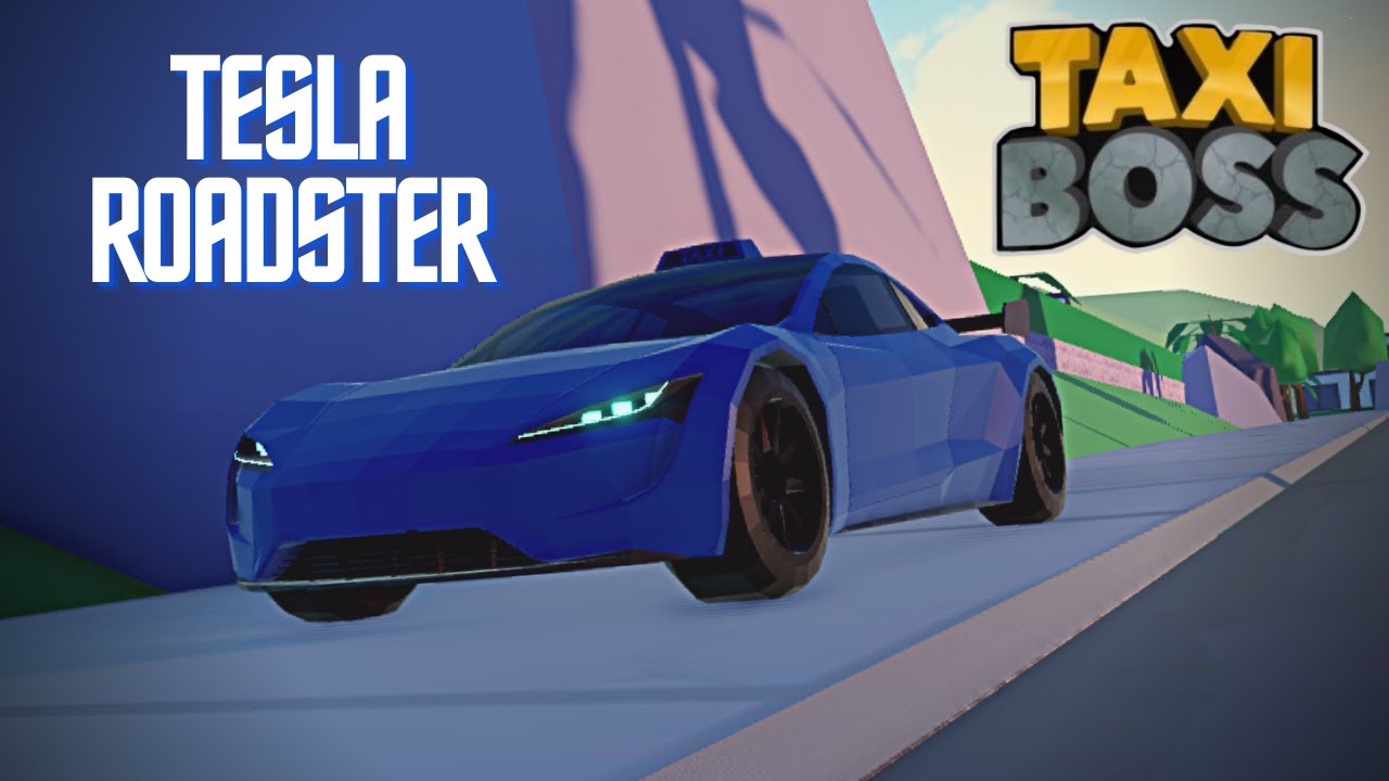Buying the Tesla Roadster 2.0 in Roblox Taxi Boss!!! (Took a while ...