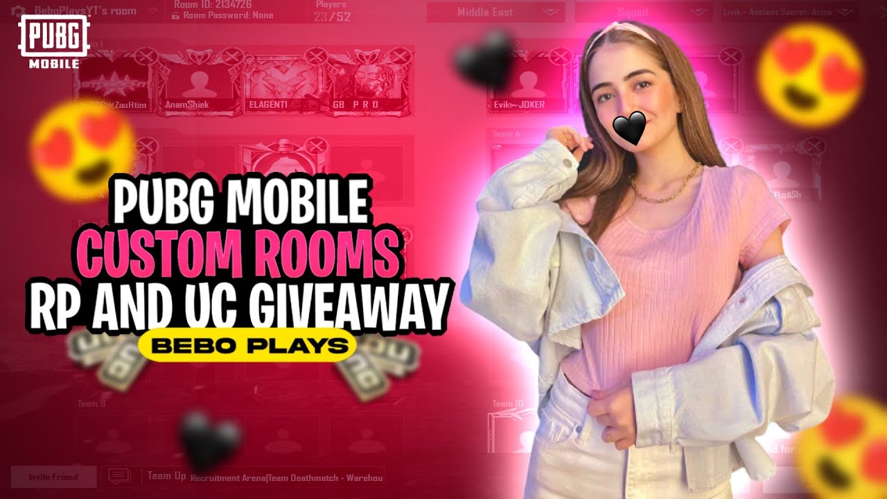 CHILL STREAM WITH BEBO🧡ll PUBG MOBILE UNLIMITED CUSTOM ROOMS || BEBO ...