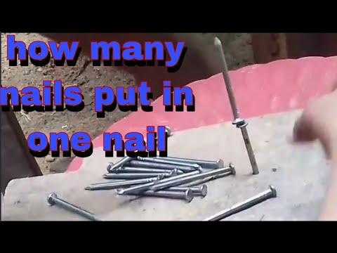 how many nails put in one nail - YouTube