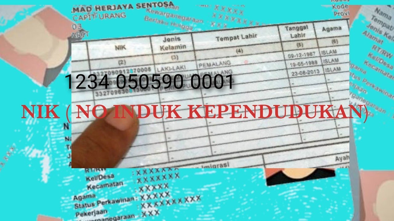 NIK ( NOMOR INDUK KEPENDUDUKAN) UNIK - YouTube