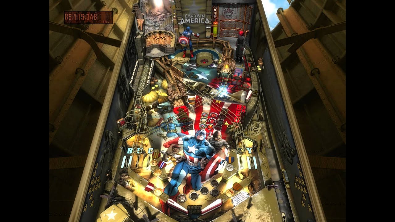 Pinball FX2 - Captain America perfect run - YouTube