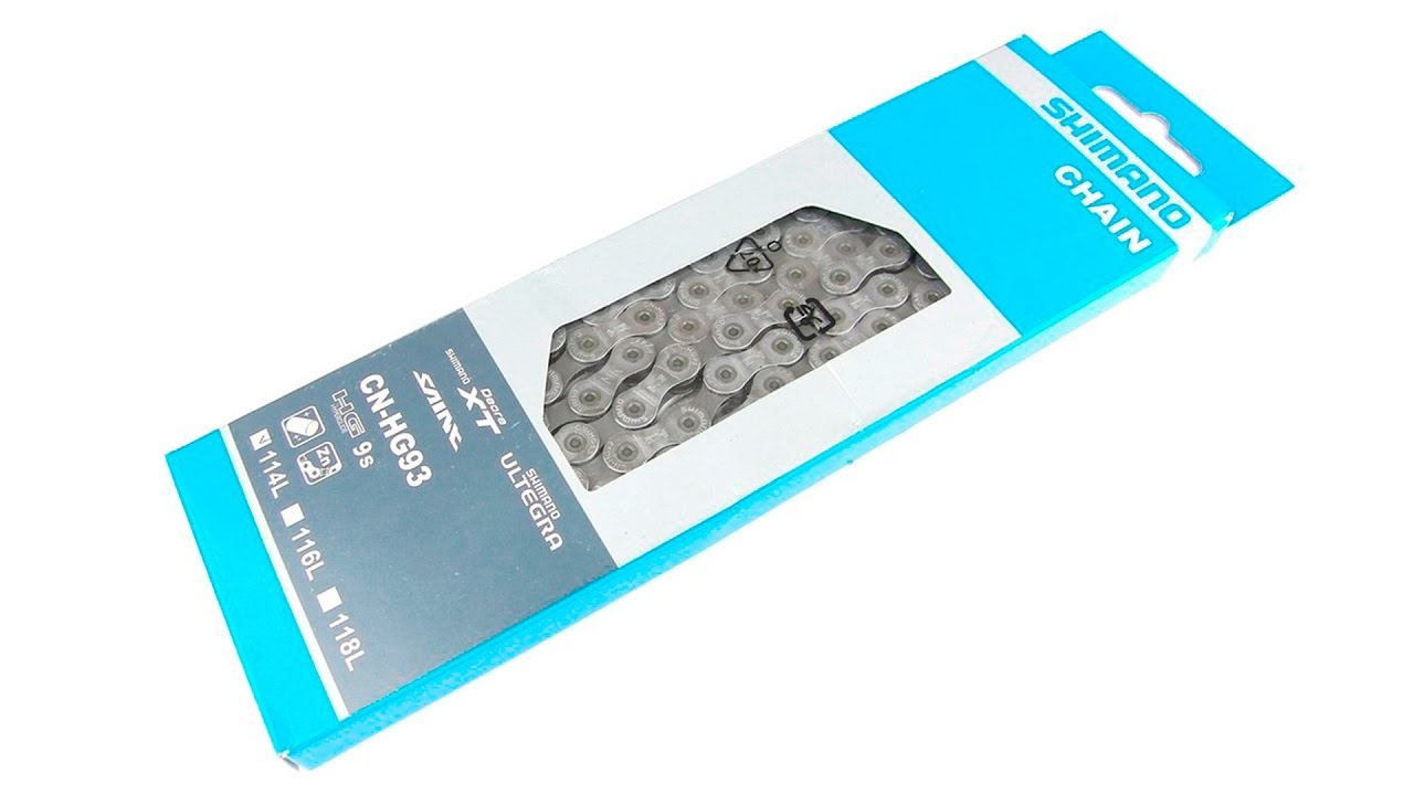 Shimano CN-HG93 XT Chain 9-speed 114 Links - YouTube