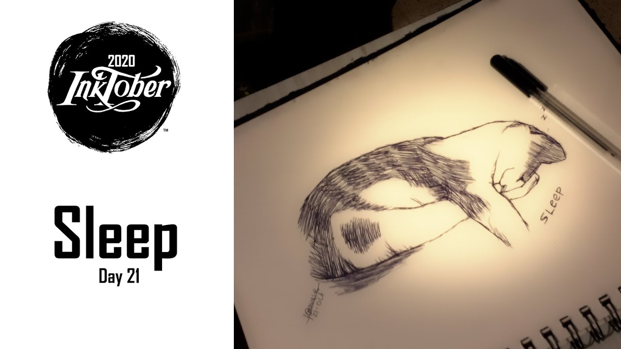 INKTOBER - Day 21 - SLEEP - YouTube