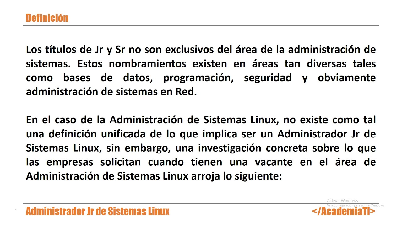 ¿Qué es un Administrador Jr de Sistemas Linux? - YouTube