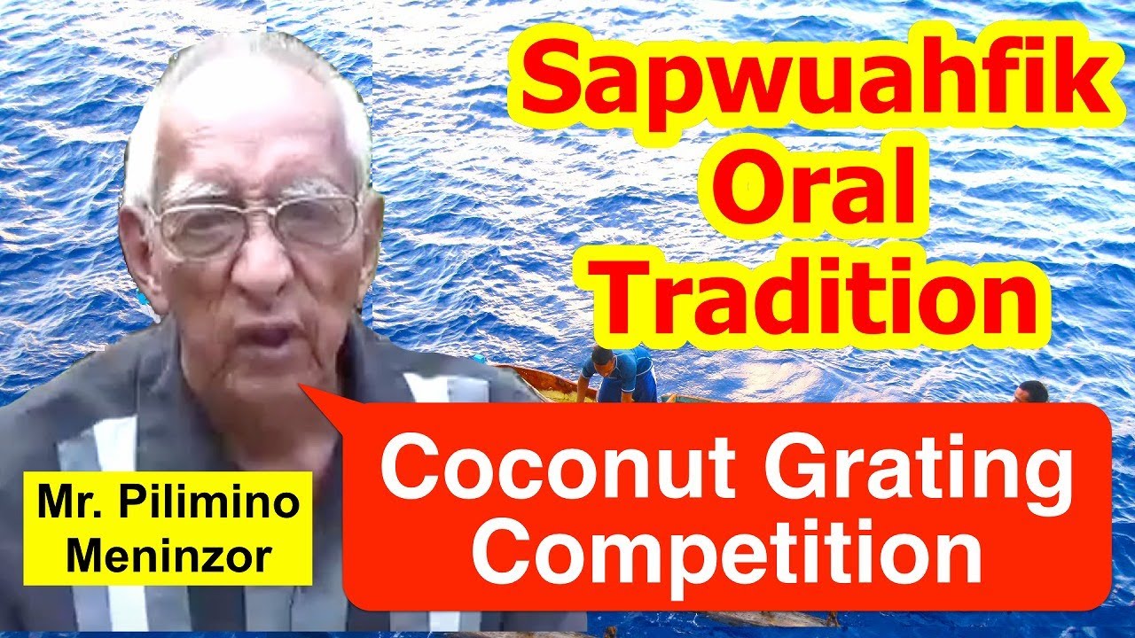 Account of a Coconut Grating Competition, Sapwuahfik - YouTube