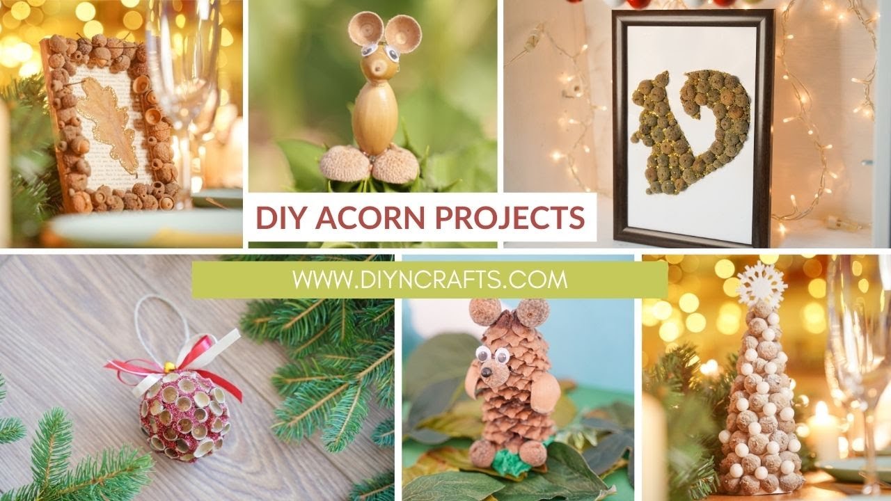 6 DIY Acorn Crafts - Pefrect Fall Decorating Projects - YouTube