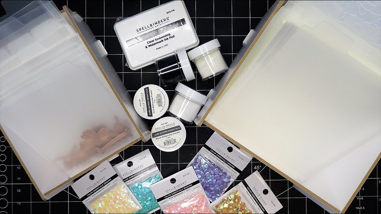New Spellbinders Supplies, Embellishment & Storage Items! Trying Out ...