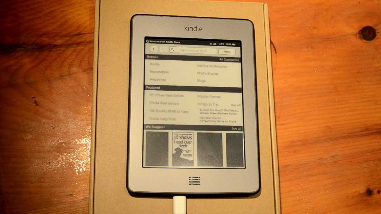 Kindle Touch 3G unboxing and first use - YouTube
